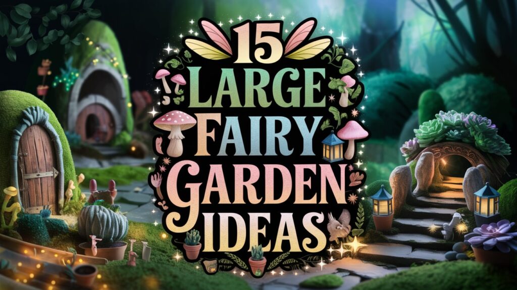 15 Large Fairy Garden Ideas To Transform Your Outdoor Space